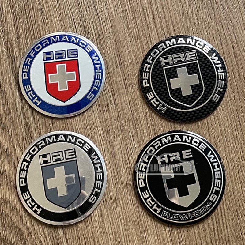 4pcs HRE PERFORMANCE WHEELS Car Wheel Hub Center Hub Cover Sticker 45 ...