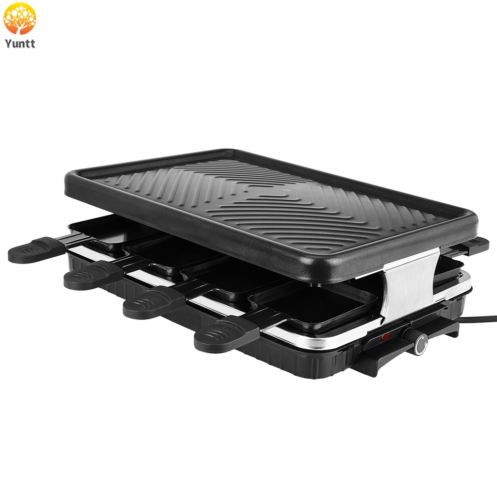 6YT Raclette Table Grill, Electric Korean BBQ Grill Indoor Cheese ...