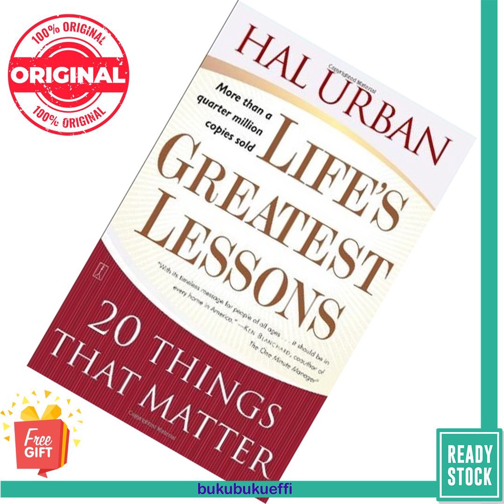 Life's Greatest Lessons: 20 Things That Matter by Hal Urban - SELF HELP ...