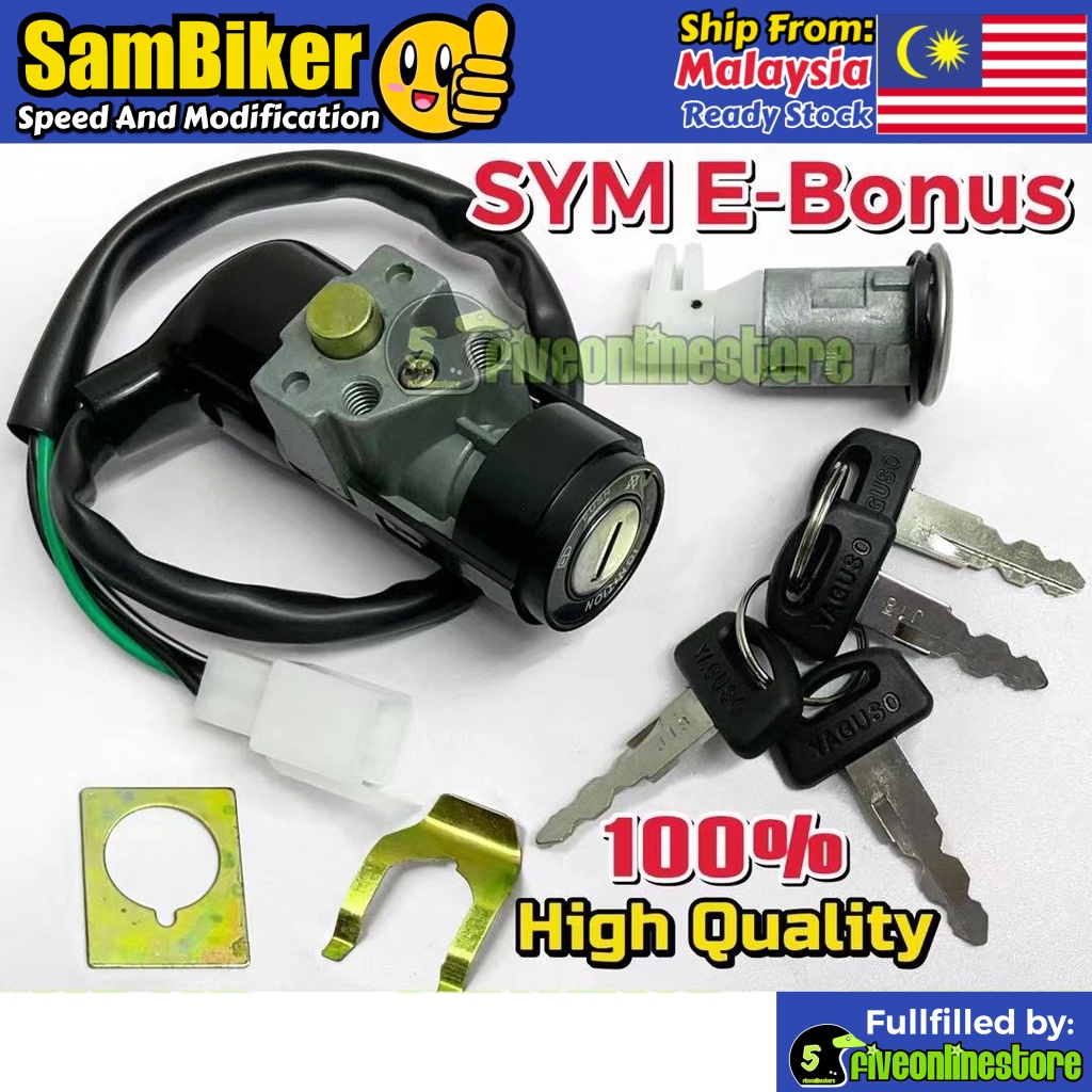 SYM EBonus E Bonus 110 EBONUS EBONUS110 BONUS110 SR Key Set Fullset ...