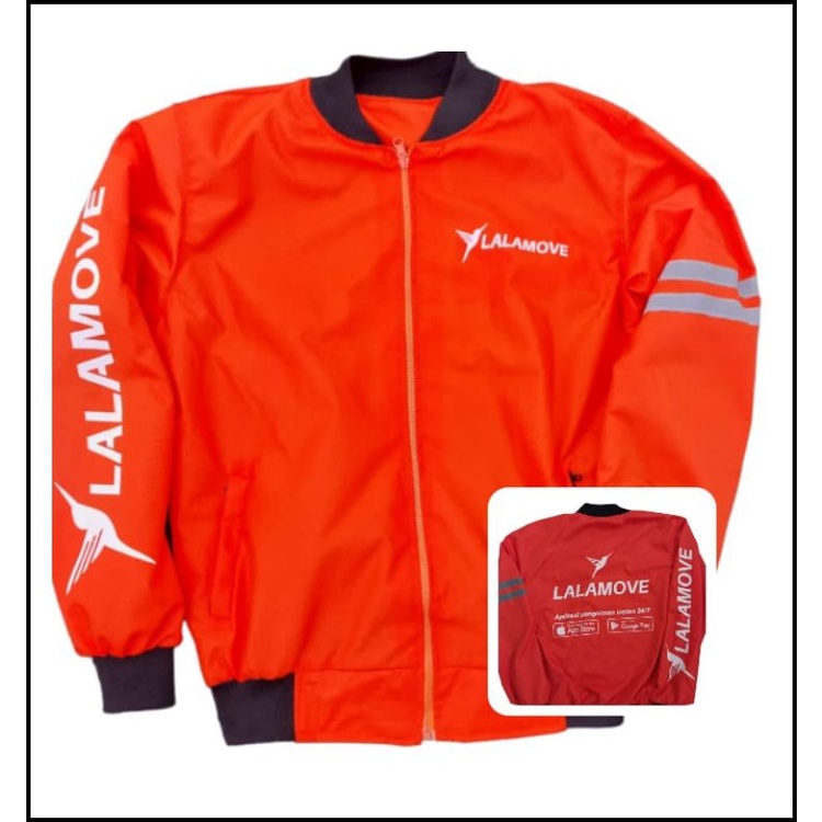 Lalamove orange jacket, orange driver parachute jacket | Shopee Malaysia