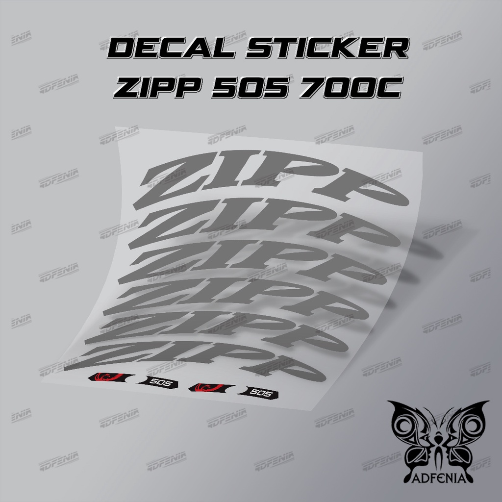 Decal Rims Zipp 505 Road Bike Fixed Gear 700c Sticker | Shopee Malaysia