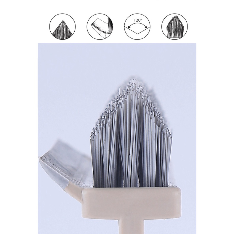 3 in 1 V shape Floor Brush Bathroom Broom Toilet V Shape Wiper Brushes ...