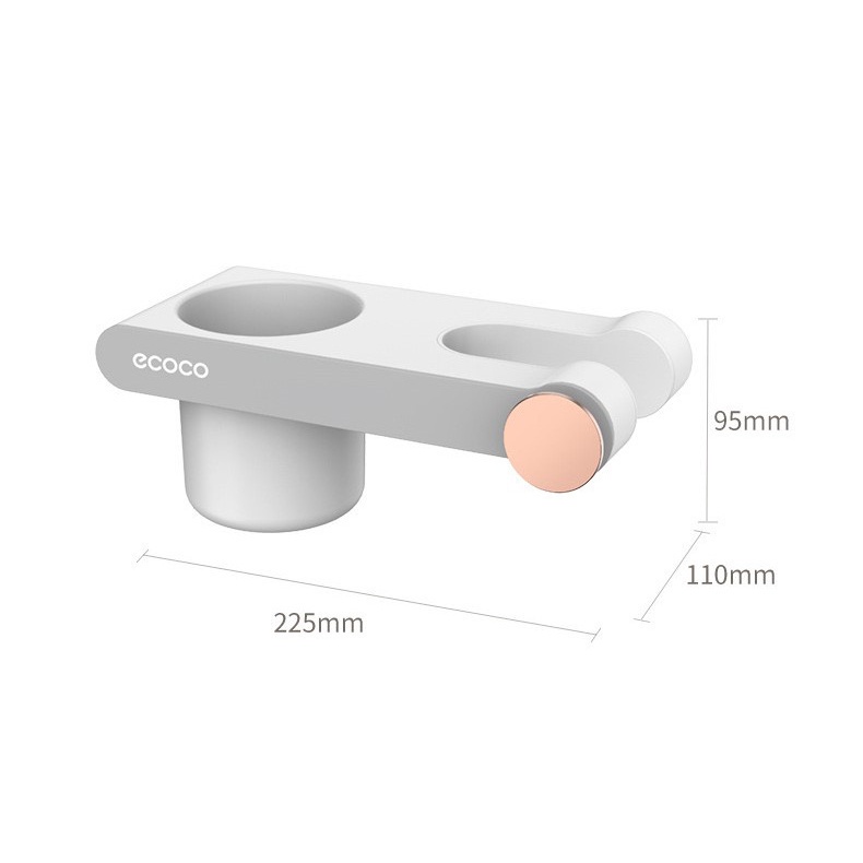 SyokSyok ECOCO Hair Dryer Shelf Toilet Bathroom Hanger Bracket Rack Perforation-Free Rak ...