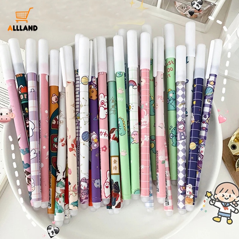 Kawaii Erasable Gel Pen/ 0.5mm Blue Washable Neutral Pencil/ Cartoons ...