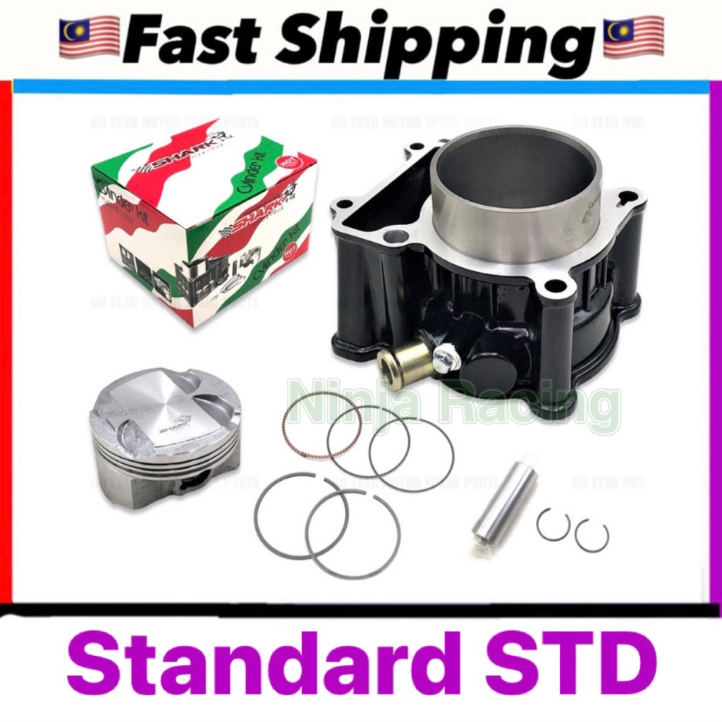 SYM VF3 VF3i 185 VF3i185 SYM185 VF3185 Block Set standard std Cylinder Blok Complete Set Piston ...