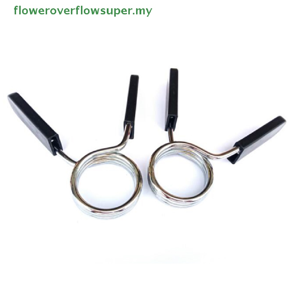 FSMY Barbell Clamp Spring Collar Clips Gym Weight Dumbbell Lock Kit ...