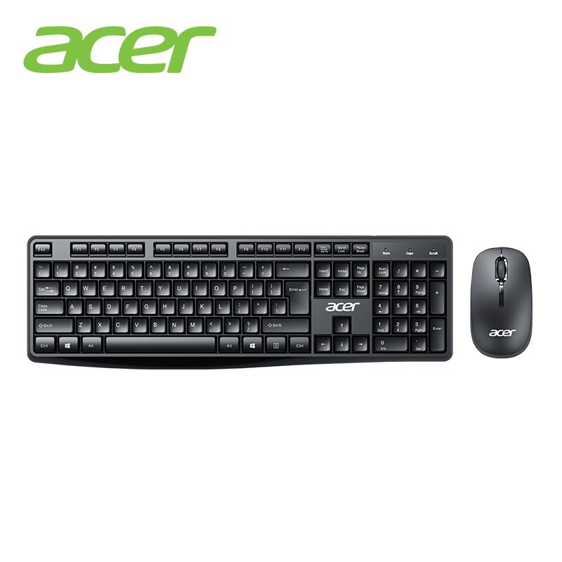 acer (acer) Keyboard Mouse Set Wireless Office Splashproof Computer KM41-2K Black | Shopee Malaysia