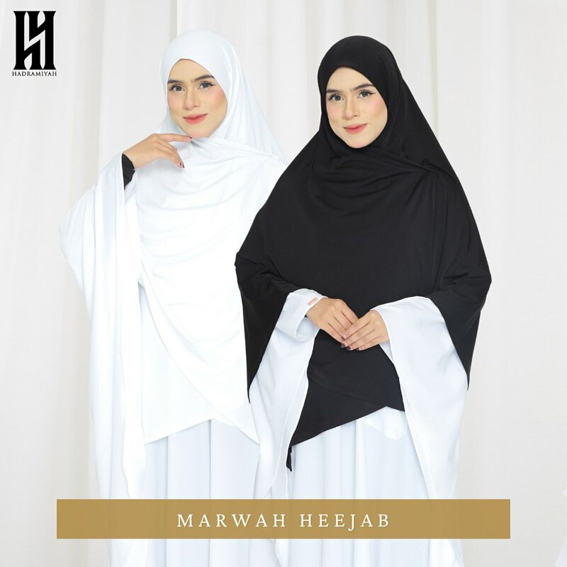 MARWAH HEEJAB UMRAH (Black & White) | Shopee Malaysia