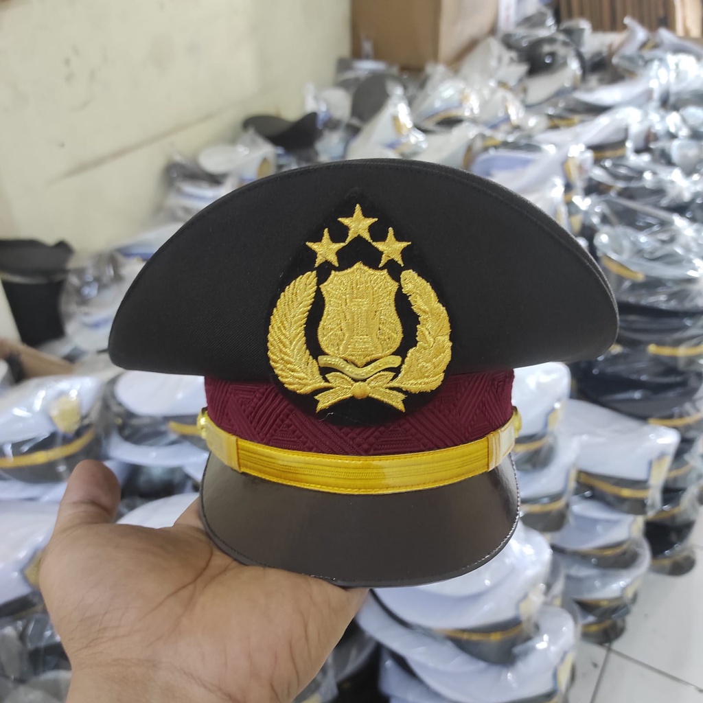 Police Pet Hat PAMA Brown PDU PDH Main First Officer Jaya Ciputat ...