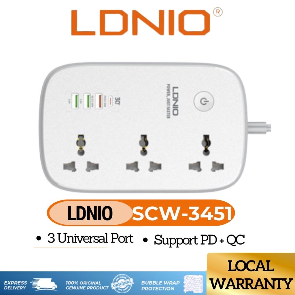 LDNIO SCW3451 WiFi Smart Universal Power Strip/Extension Plug with Malaysian Plug APP control ...