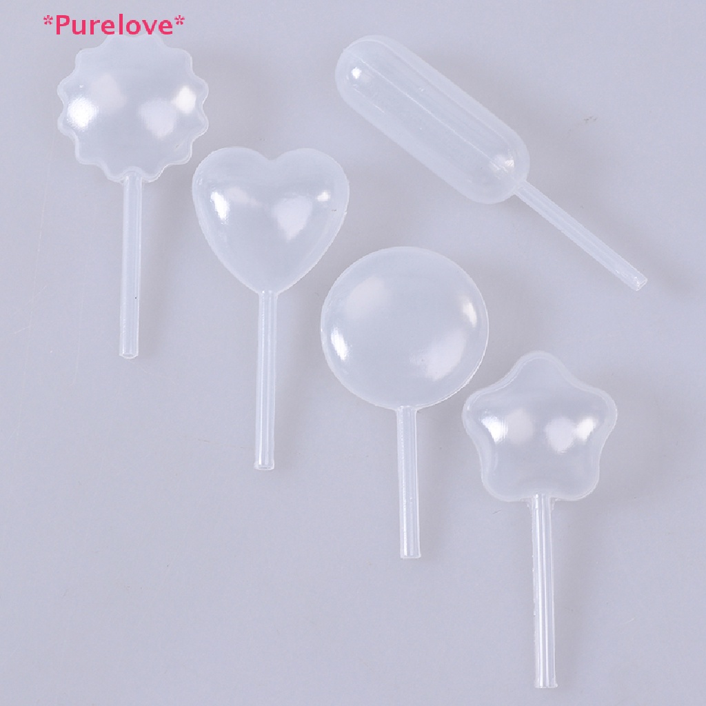Purelove> 50 Pcs/pack Ice Cream Jelly Milkshake Droppers Straw Dropper ...