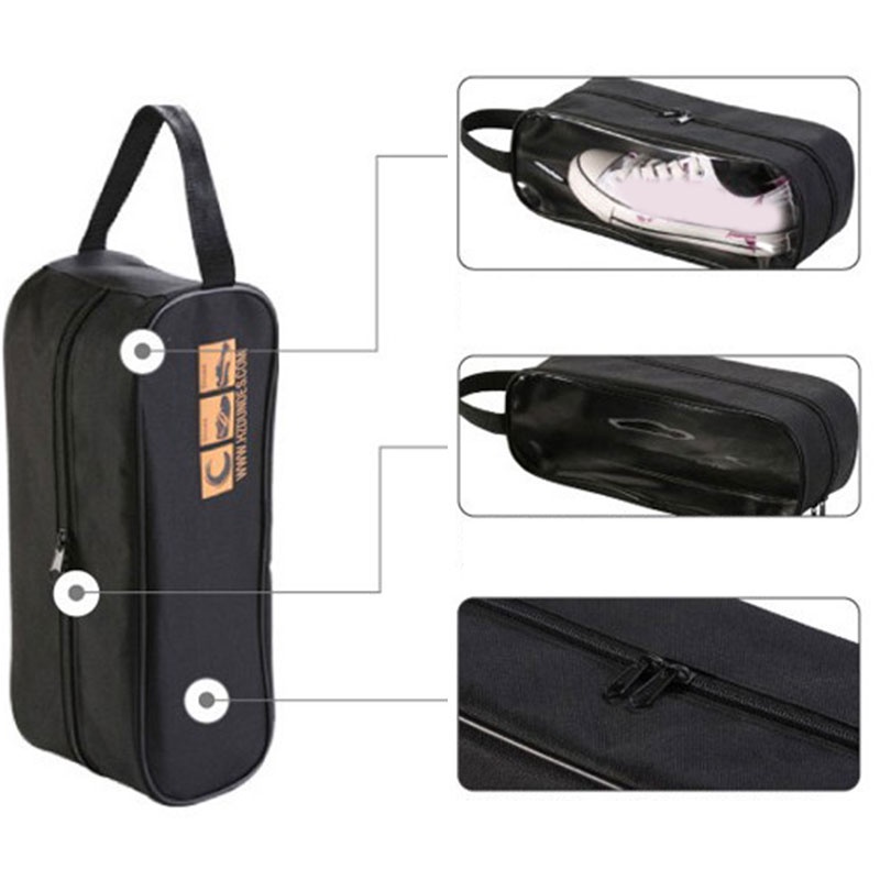 Portable Folding Shoe Bag Visual Transparent Custom Shoe Storage Bag ...