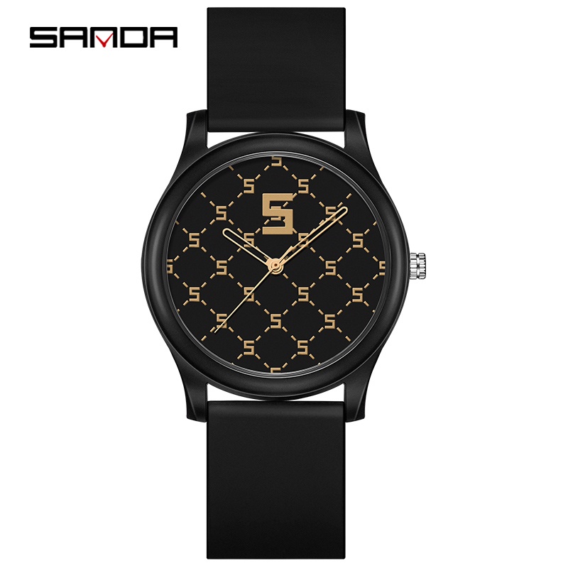 SANDA Official Sports Leisure Simple Fashion Couple Swimming Quartz ...