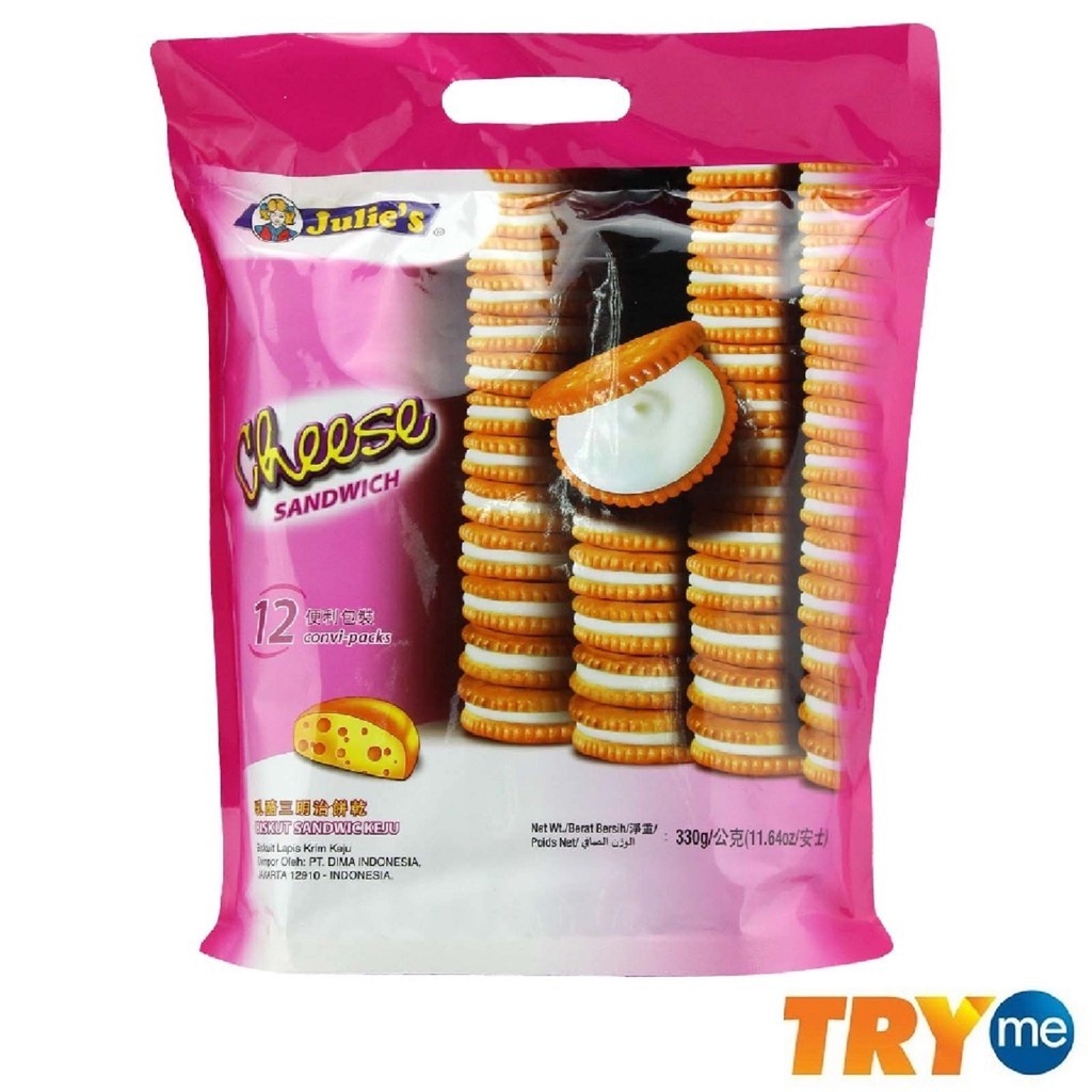 Julie's 12 Convi-Packs Cheese Sandwich (330g) | Shopee Malaysia