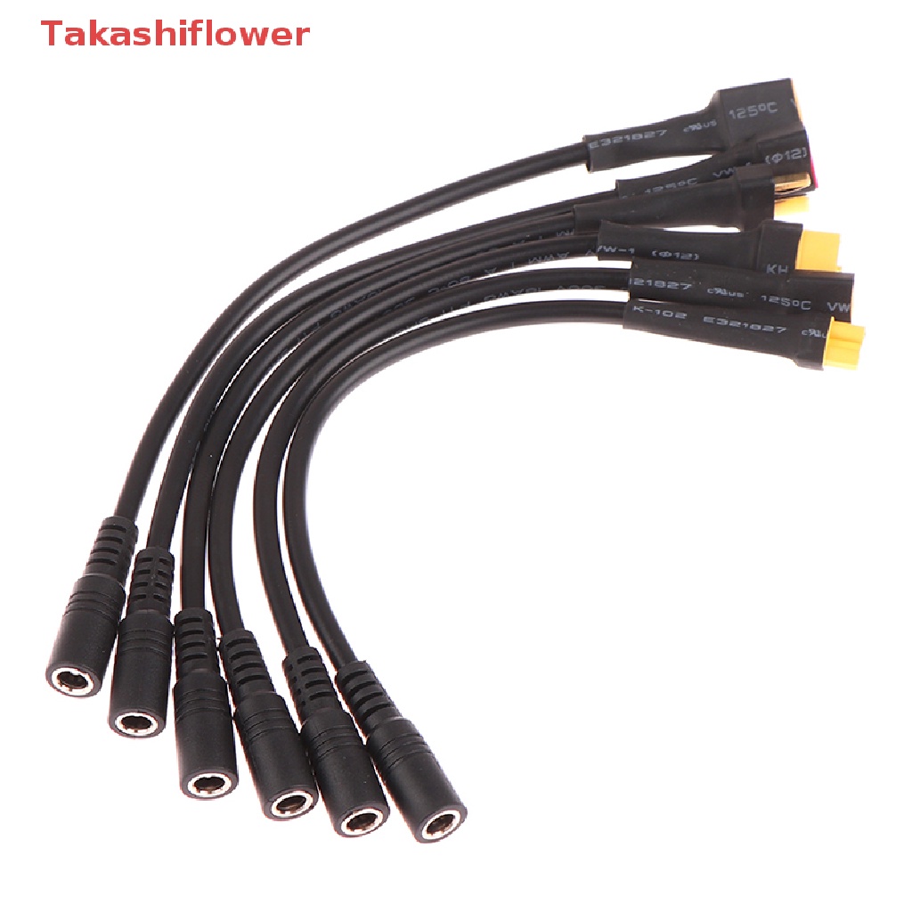 (Takashiflower) XT30 XT60 T Plug Male / Female to 5.5*2.1 DC Female Head Connector Charging ...
