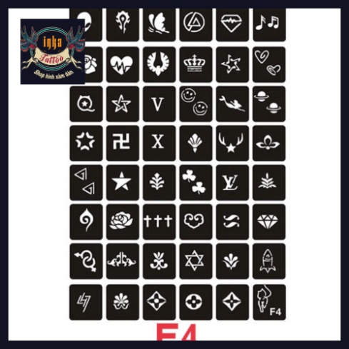 F4 tattoo mold model set of 48 molds (ink not included) | Shopee Malaysia