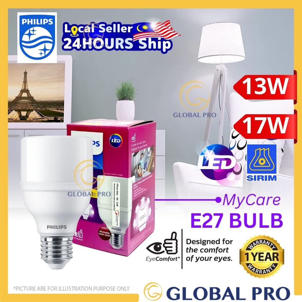 [SIRIM] PHILIPS MyCare E27 17W LED Bulb Ultra Bright Lampu LED Lampu Pasar Malam Light Bulb LED ...