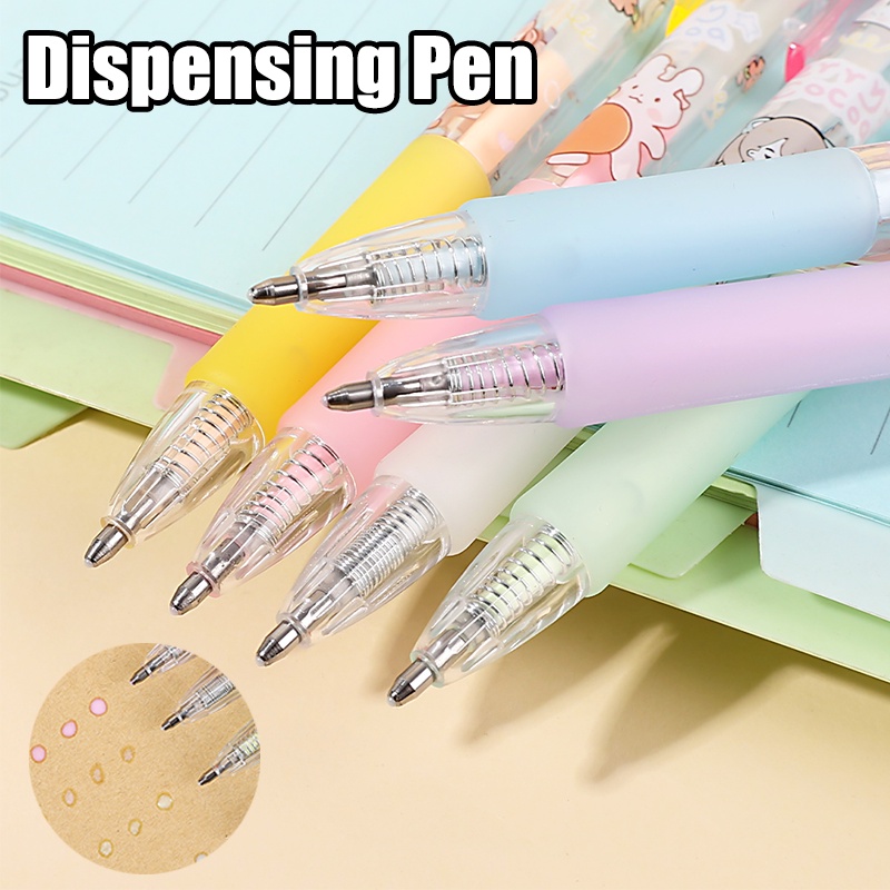 Cute Cartoon Dispensing Pen/ Liquid Quick-drying Colorful Page Adhesive ...