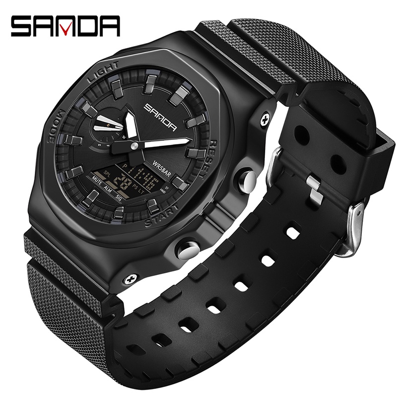 Sanda Men's Watch Luminous Multi-function Metal Luxury Fashion Men's ...
