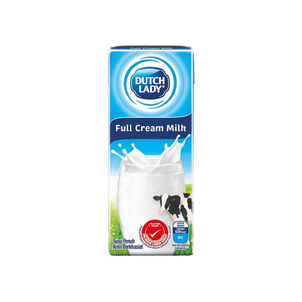 Dutch Lady UHT Full Cream Milk 200ml 全脂牛奶 | Shopee Malaysia