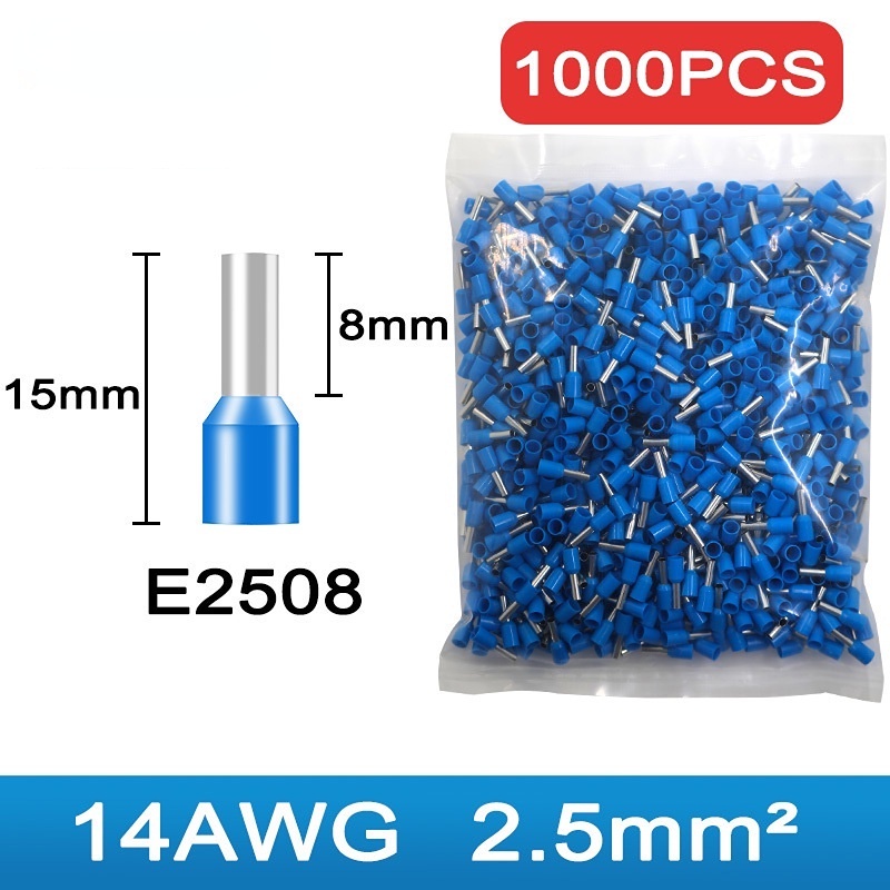 1000pcs/Pack Electrical Tools E0508 E7508 E1008 E1508 E4009 E6012 PVC ...