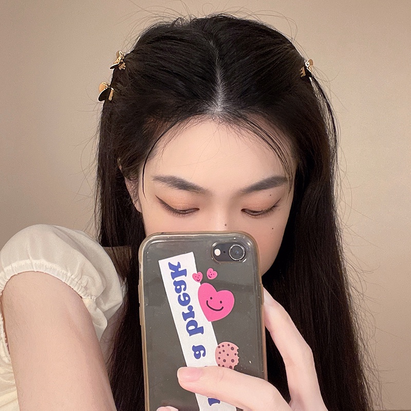 Klip kecil logam kepala puteri perempuan high-end rambut patah mini ...