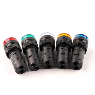 2pcs/lot 16mm AD16-16C Panel Mount Signal Power Led Indicator Light ...
