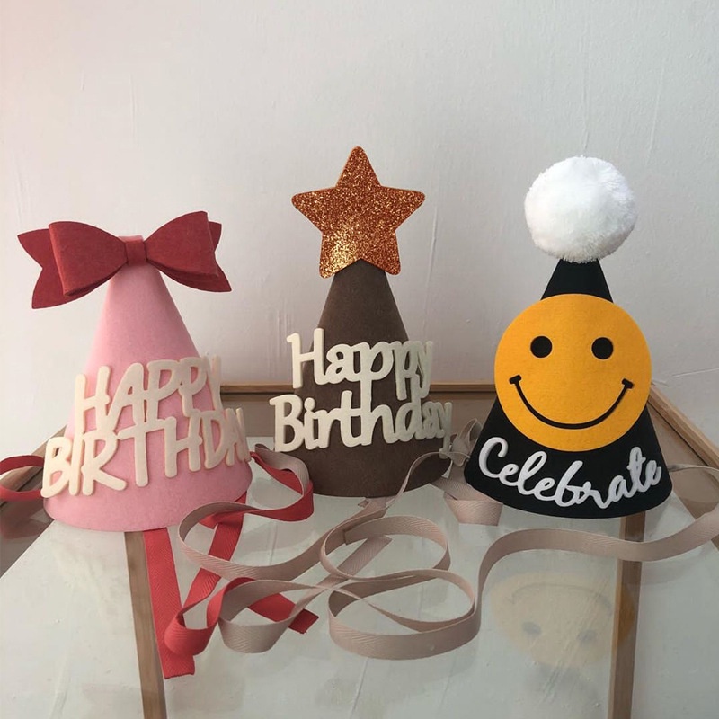 INS Style Happy Birthday Hat Party Decoration Hat for Children and ...