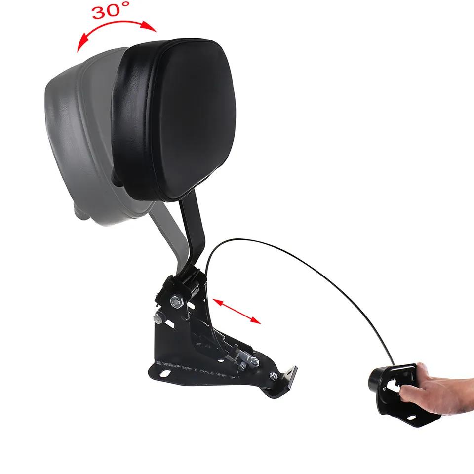 Motorcycle Adjustable Driver Rider seat Backrest Kit Custom Made For ...