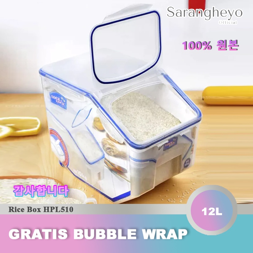 Locknlock Rice Box Container Rice Storage Box 12L 10kg Locknlock HPL510 ...