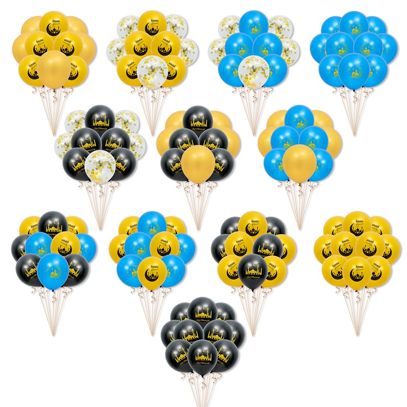 Huiran 11PCS Balloons Set Ramadan Mubarak Decor Ramadan Decoration for ...