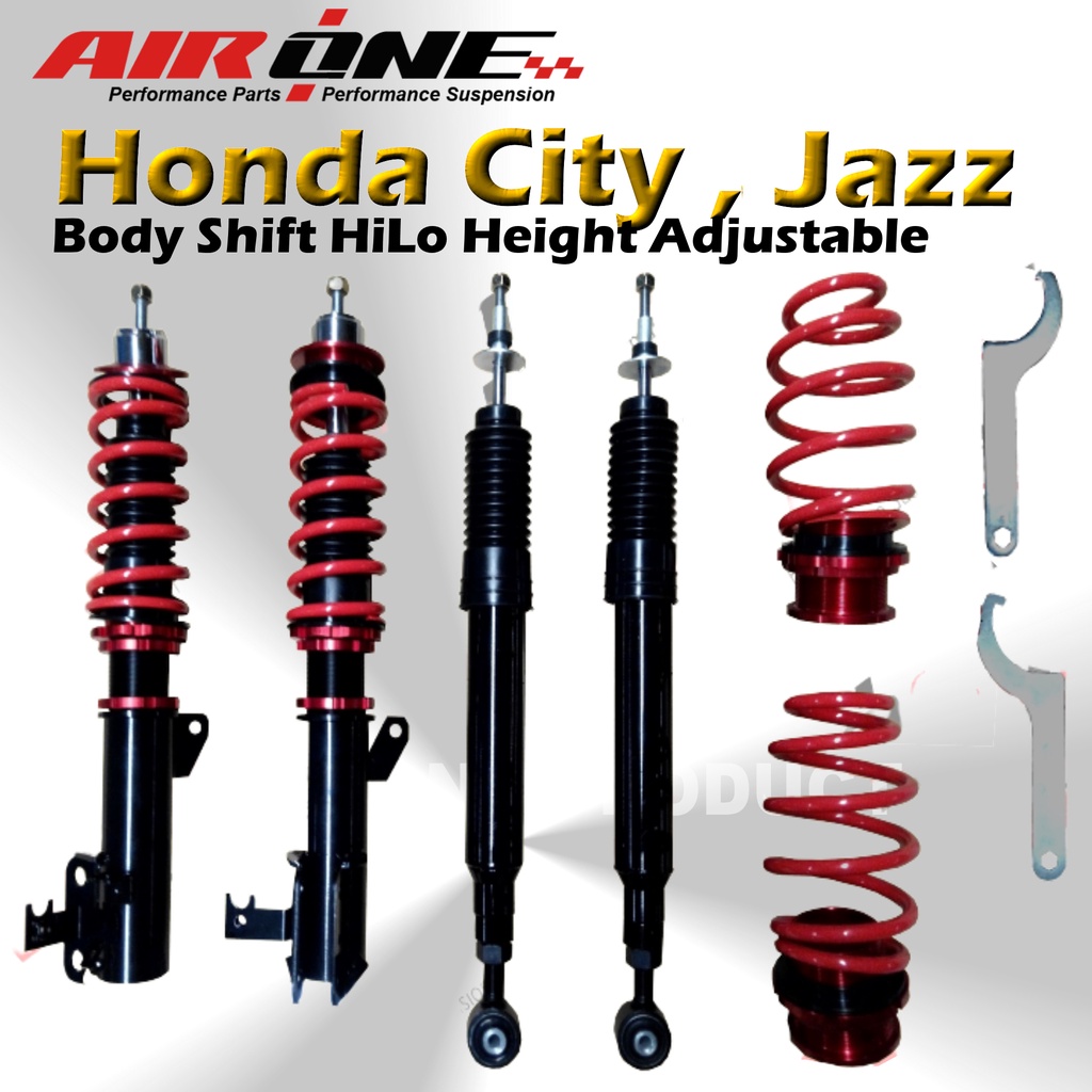 AIRONE Honda City GM2 TMO Jazz GE 08-13 HiLo Soft Hard Height ...