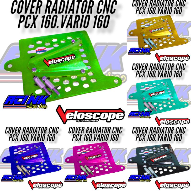 Hrc VARIO PCX 160 NEW RADIATOR COVER / HRC PCX 160 NEW RADIATOR COVER ...