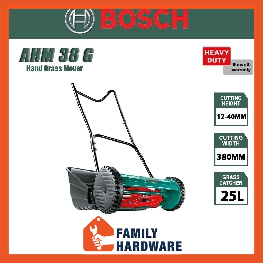 BOSCH AHM 38 G Hand Mover AHM38G Manual Garden Lawnmover Mesin Pemotong ...