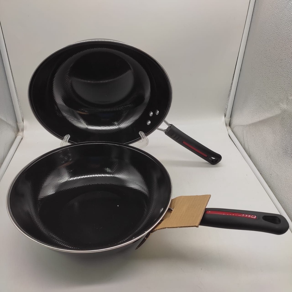 ENAMEL DEEP HANDLE PAN/KUALI ENEMAL HITAM 30/32/34CM | Shopee Malaysia