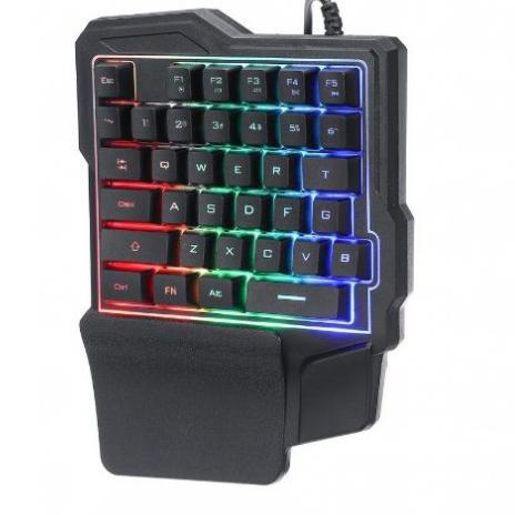 Kyb-018 SOHA Keyboard Single Hand Gaming Mechanical Handed RGB Rainbow ...