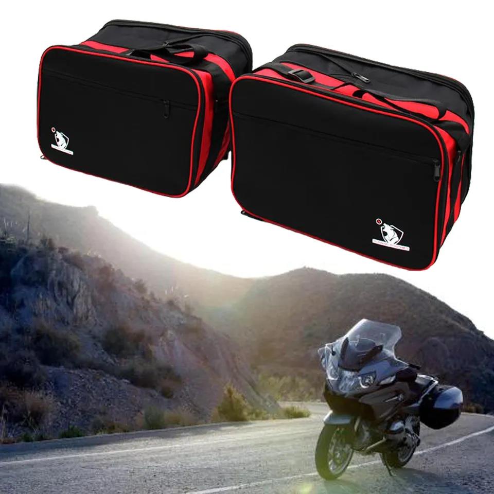 Pannier Liner Bags Expandable Motorcycle Tail Luggage Saddle Riding ...