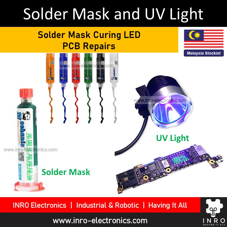 MECHANIC 10ML GREEN BLUE UV SOLDER MASK PCB BGA PAINT PREVENT CORROSIVE ...