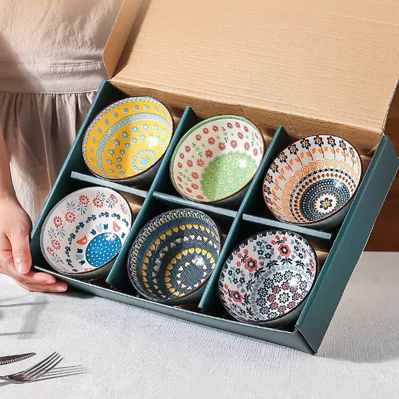 4.5 inches Ceramic Bowl set Souvenir Gift Wedding Dinnerware set ...