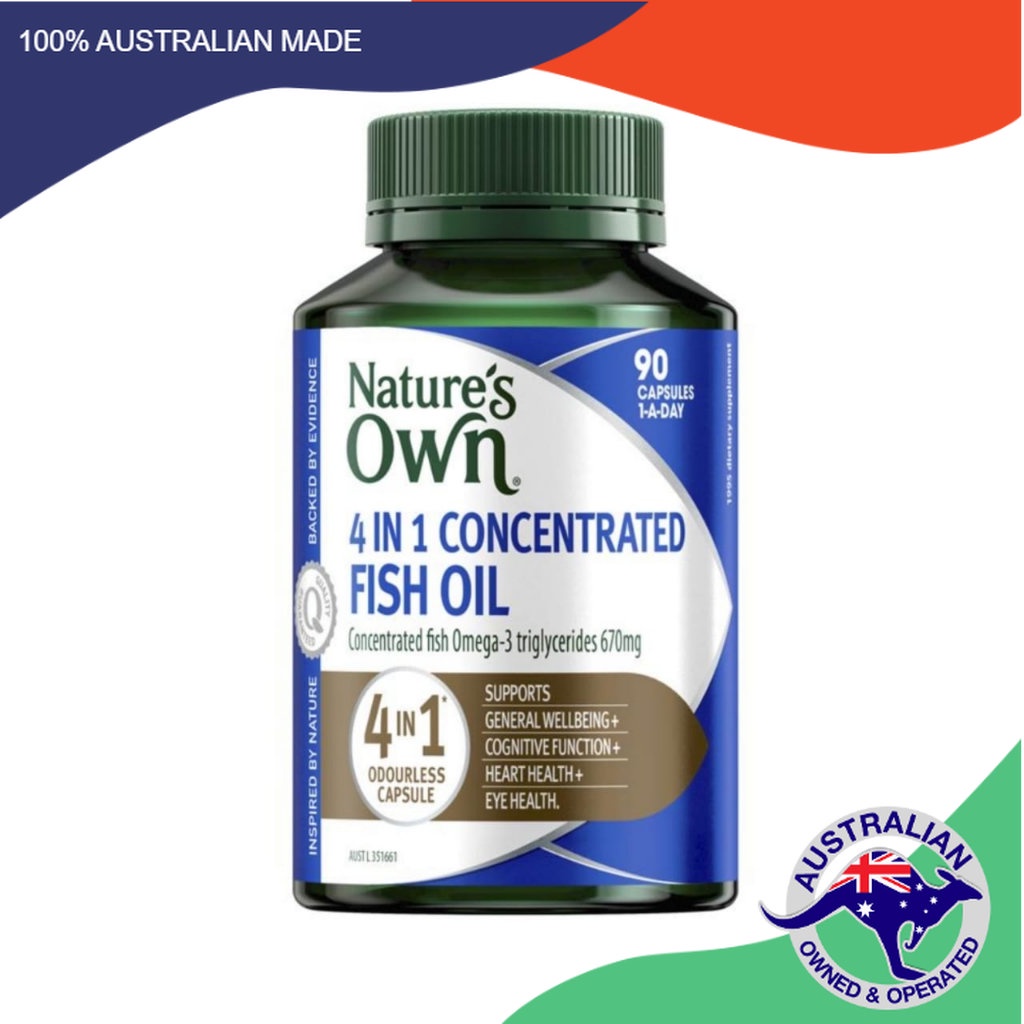 Nature's Own 4 In 1 Concentrated Fish Oil 90 Capsules | Shopee Malaysia