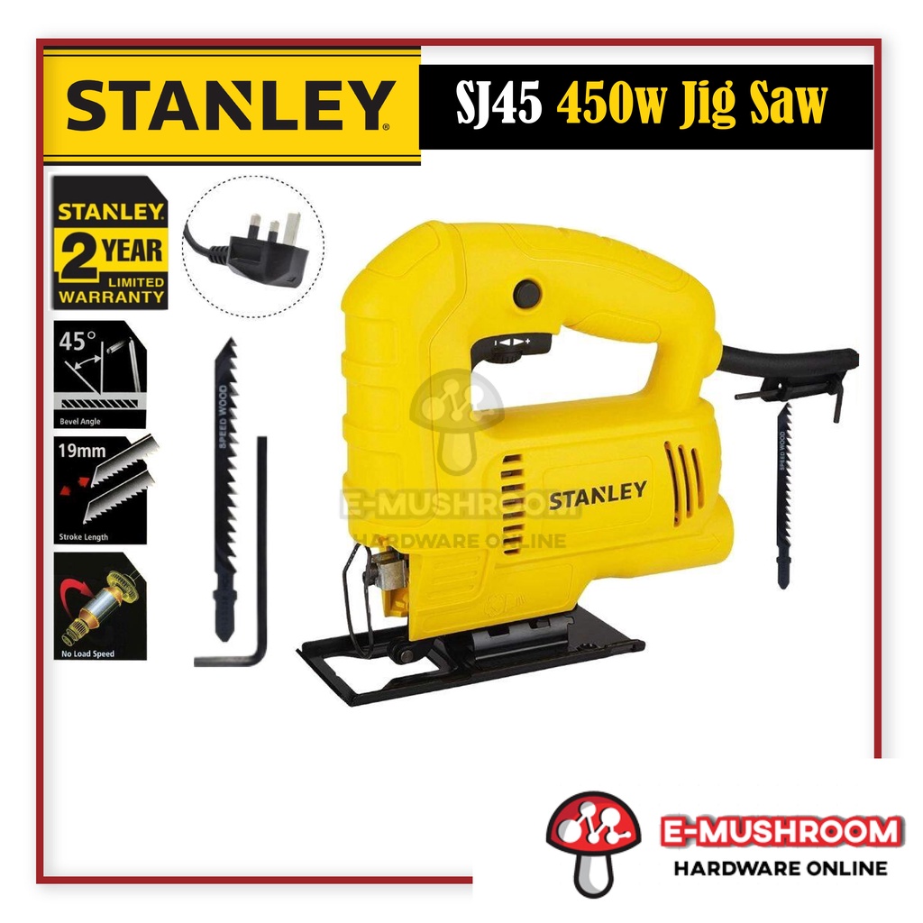 Stanley SJ45 Corded Jigsaw 450W 500-3000RPM | Shopee Malaysia