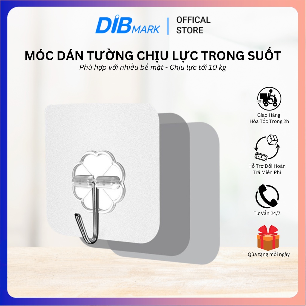 Super sticky, heavy-duty wall hook with cute cartoon patterns 6x6 cm ...