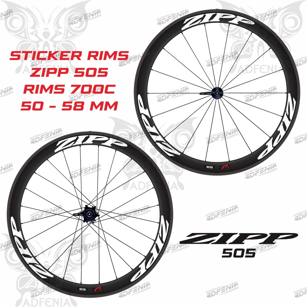 Decal Rims Zipp 505 Road Bike Fixed Gear 700c Sticker | Shopee Malaysia