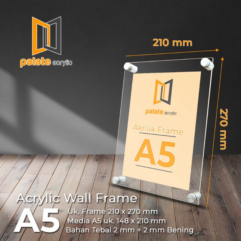 Acrylic A5 2MM FRAME/A5 2MM ACRYLIC FRAME/A5 2MM DISPLAY FRAME/A5 2MM ...