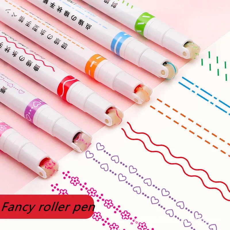 Funny Double-Line Pattern Outline Marker DIY Writing Painting ...