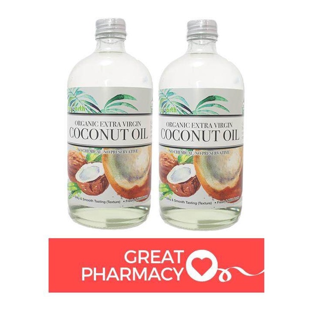 LOVE EARTH ORGANIC EXTRA VIRGIN COCONUT OIL 480ML x 2's (Exp: 11/2024) | Shopee Malaysia