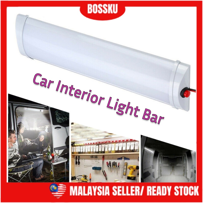 Bossku 12/24V 10W Led Car Interior Light Van Truck Carriage Light Lampu ...