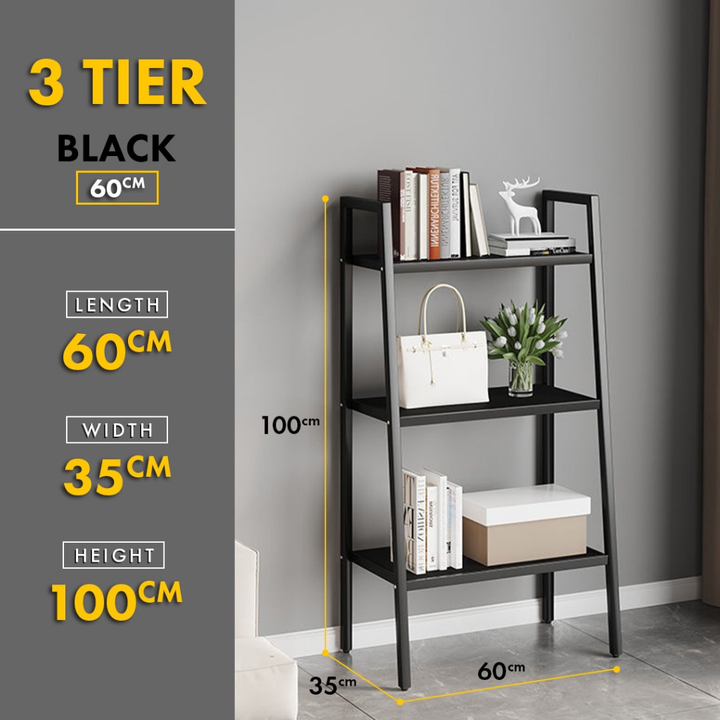 KENZZO : Shiro 3/4/5 Tier Multipurpose Shelf Shelves Rack Rak Besi ...