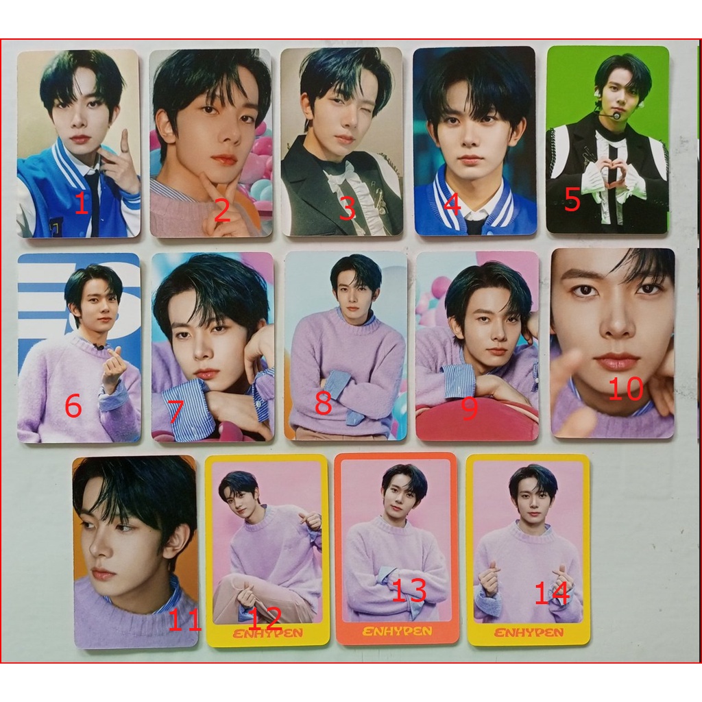 [dicon Heeseung] dicon heeseung enhypen photocard selected genuine card ...